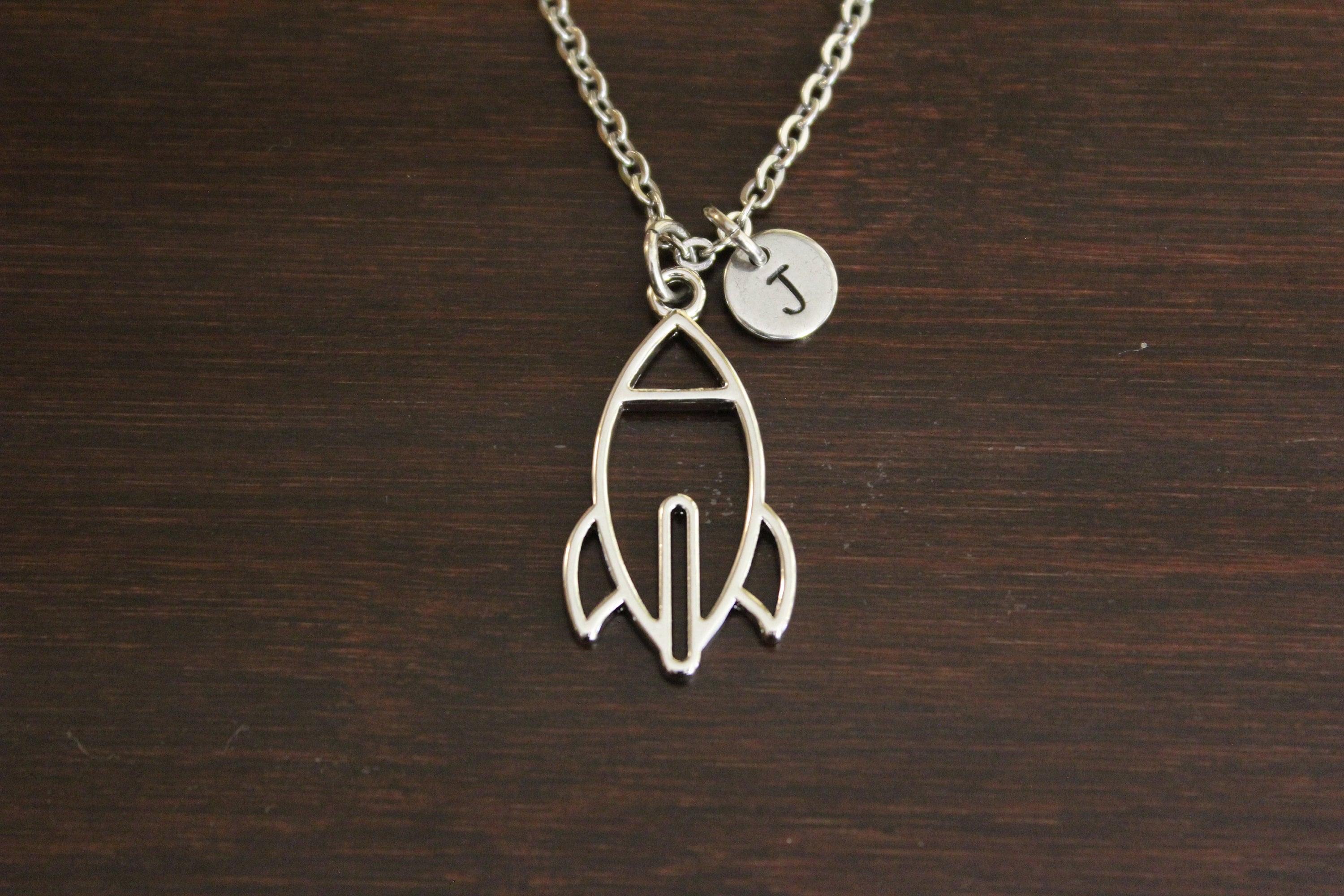Rocket Necklace Rocket Jewelry Outer Space Jewelry Outer | Etsy