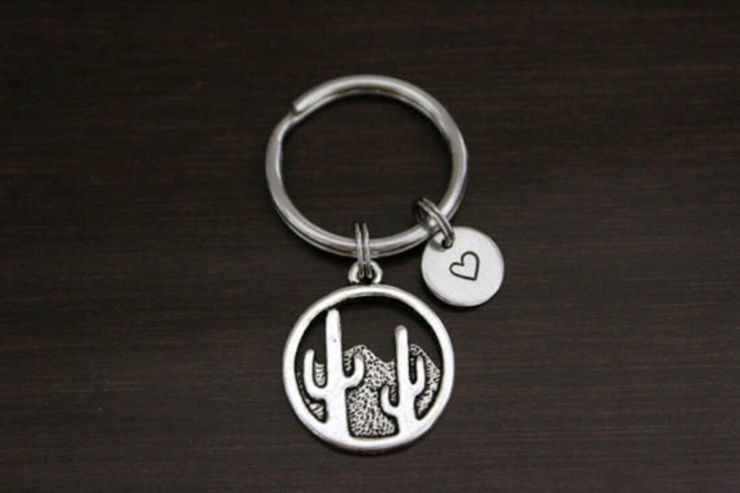 Cactus Key Ring/ Keychain / Zipper Pull - Cactus Keychain - Desert ...