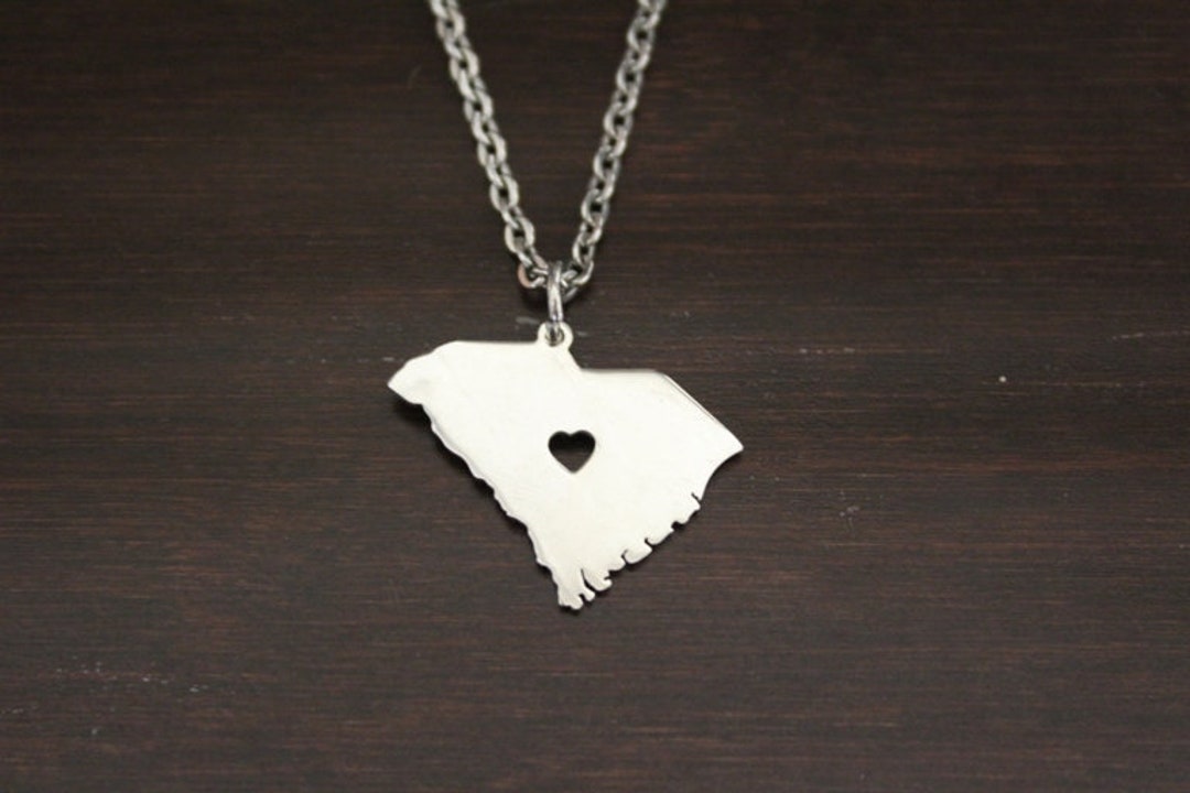 South Carolina Necklace-sc Necklace-south Carolina Jewelry-sc Jewelry ...