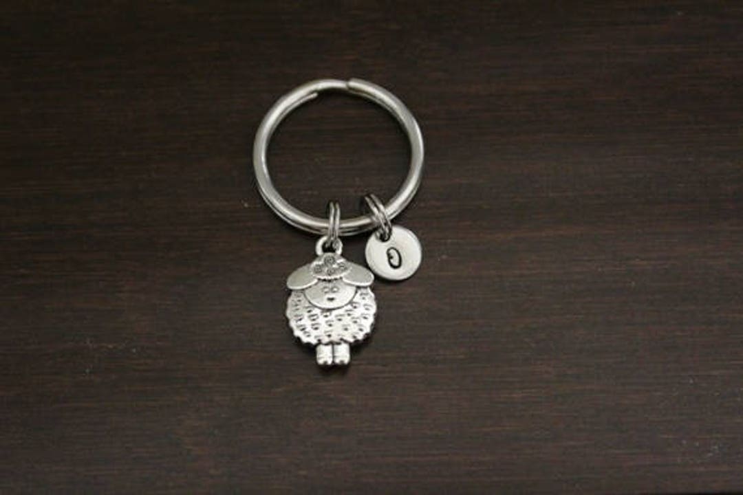Sheep Key Ring/ Keychain / Zipper Pull - Sheep Keychain - Sheep Gift ...