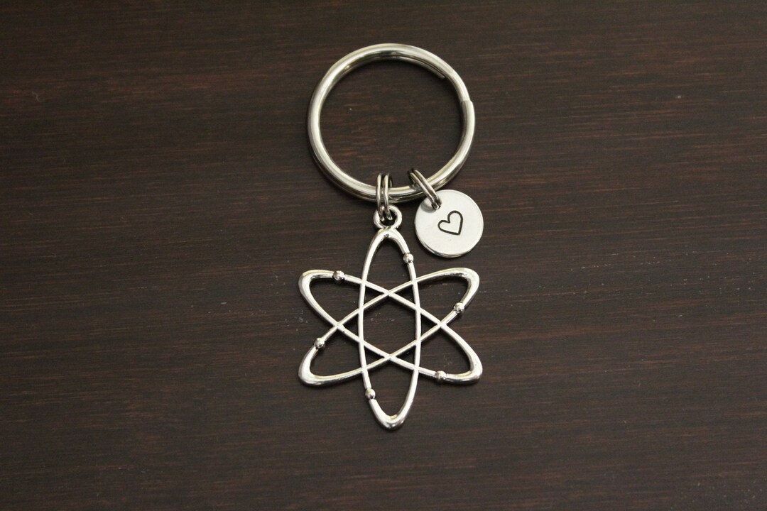 Atom Key Ring/ Keychain / Zipper Pull - Science Teacher Gift - Science ...
