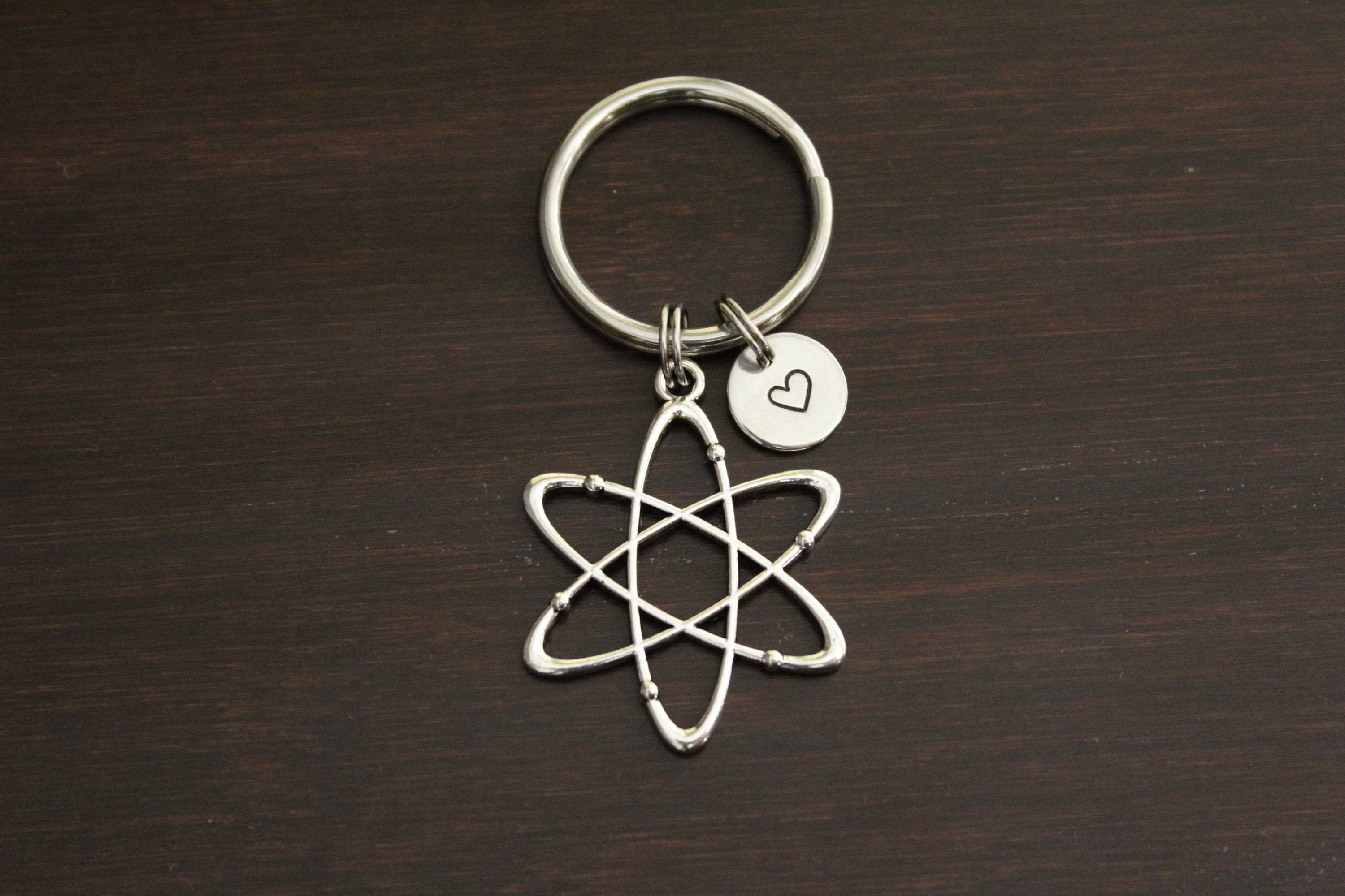Atom Key Ring/ Keychain / Zipper Pull Science Teacher Gift - Etsy