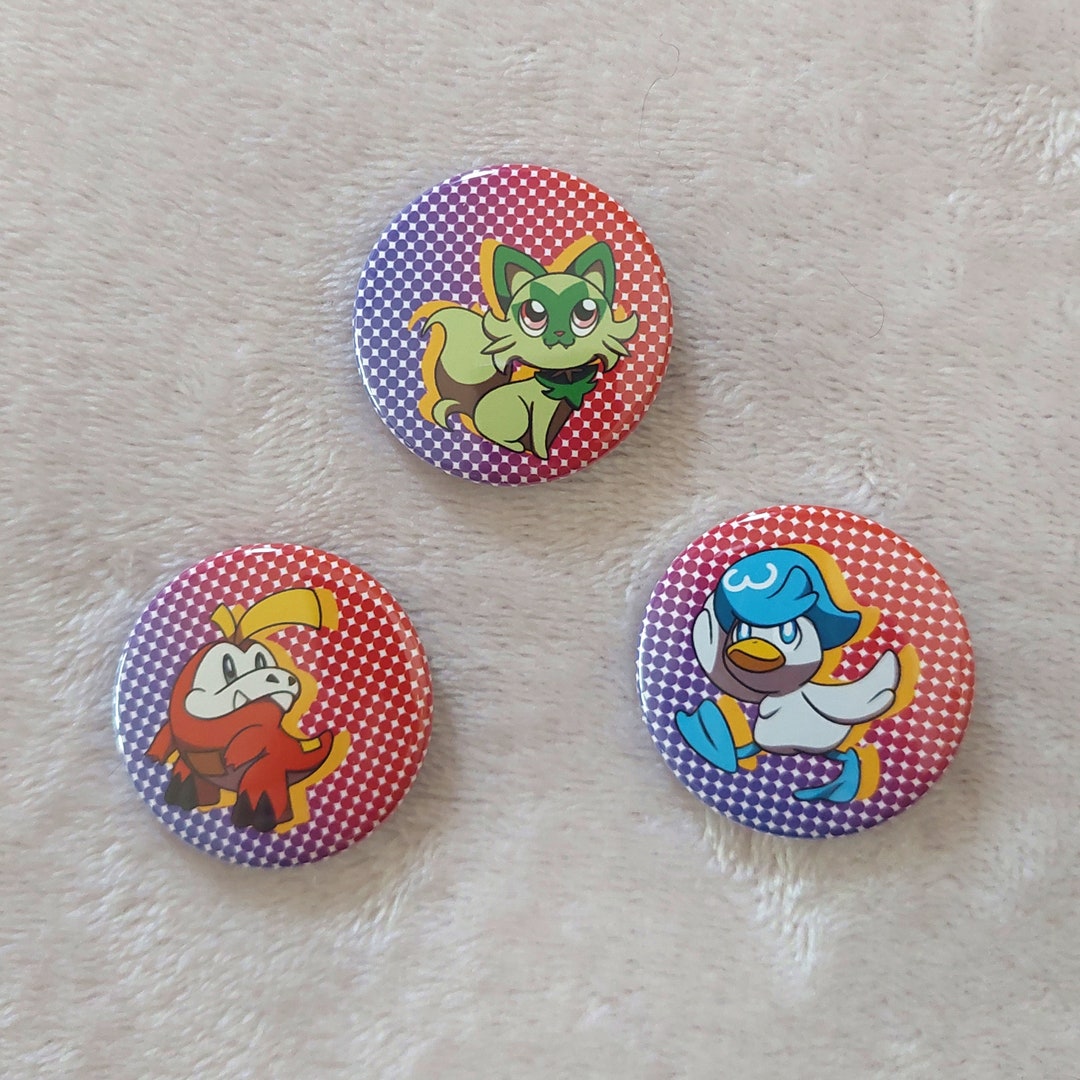 1.5in Pokemon Paldea Starter Pin - Etsy