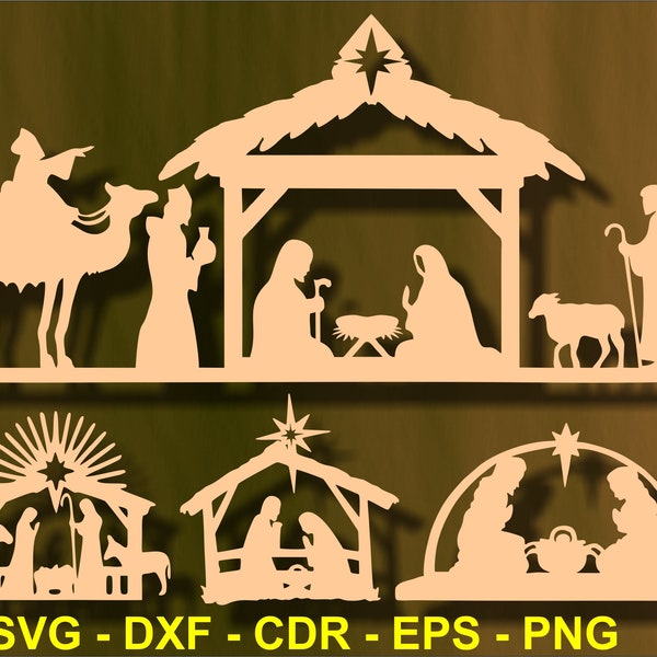 Nativity Vector - Etsy