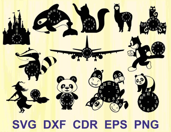 Baby Clock SVG Children's Watches Clock Vectorsvg Files - Etsy