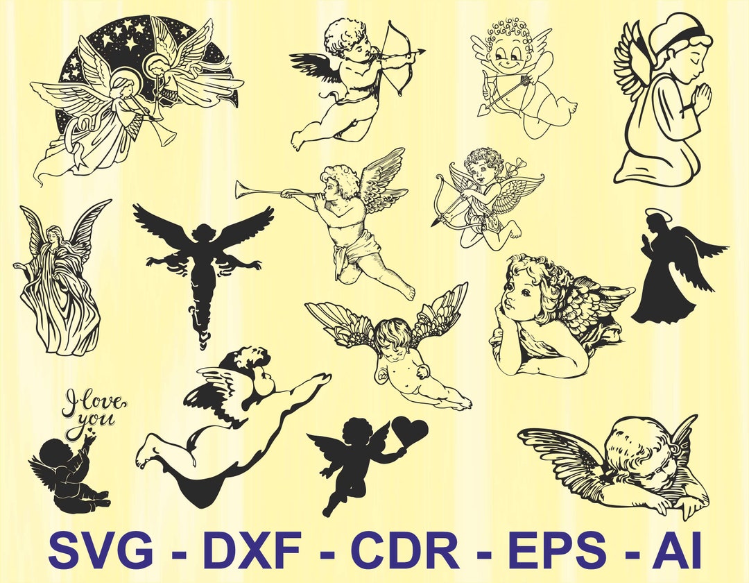 Angel Svg, Valentines Svg, Svg Files for Cricut, Valentines Day Svg ...