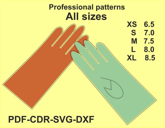 Leather Gloves Patterns All Sizes Gloves PDF Leather Gloves | Etsy