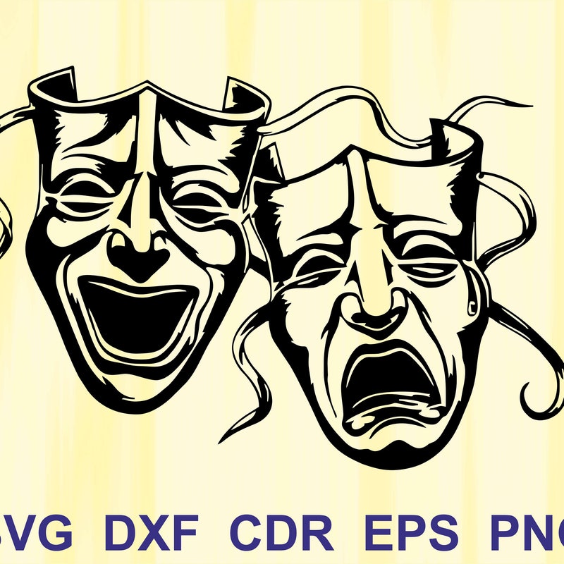 Comedy Mask - Etsy