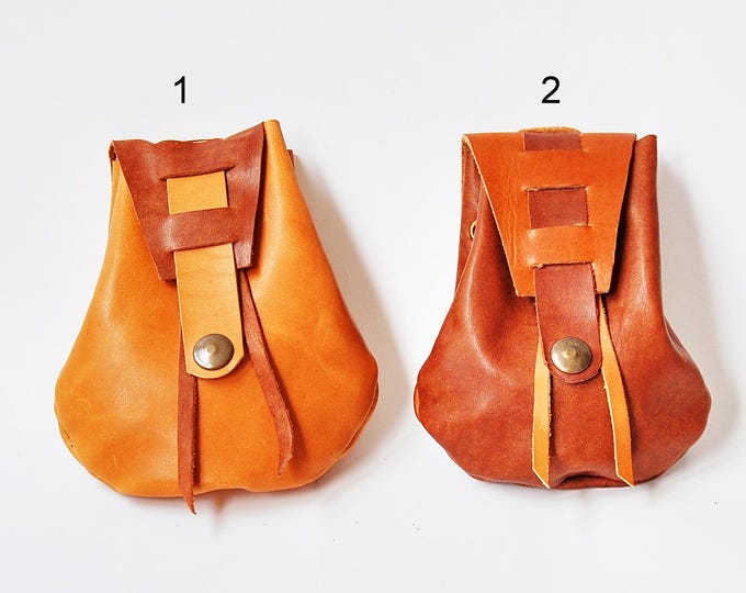 Deerskin Treasure Pouch, Viking Amulet Knot Pendant, Handmade, Dice Bag ...