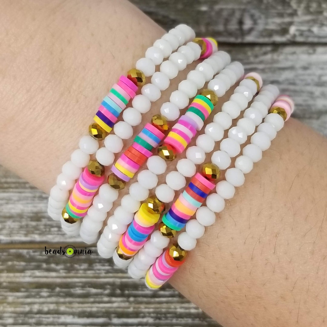 Multi Color Stacking Bracelets - Etsy