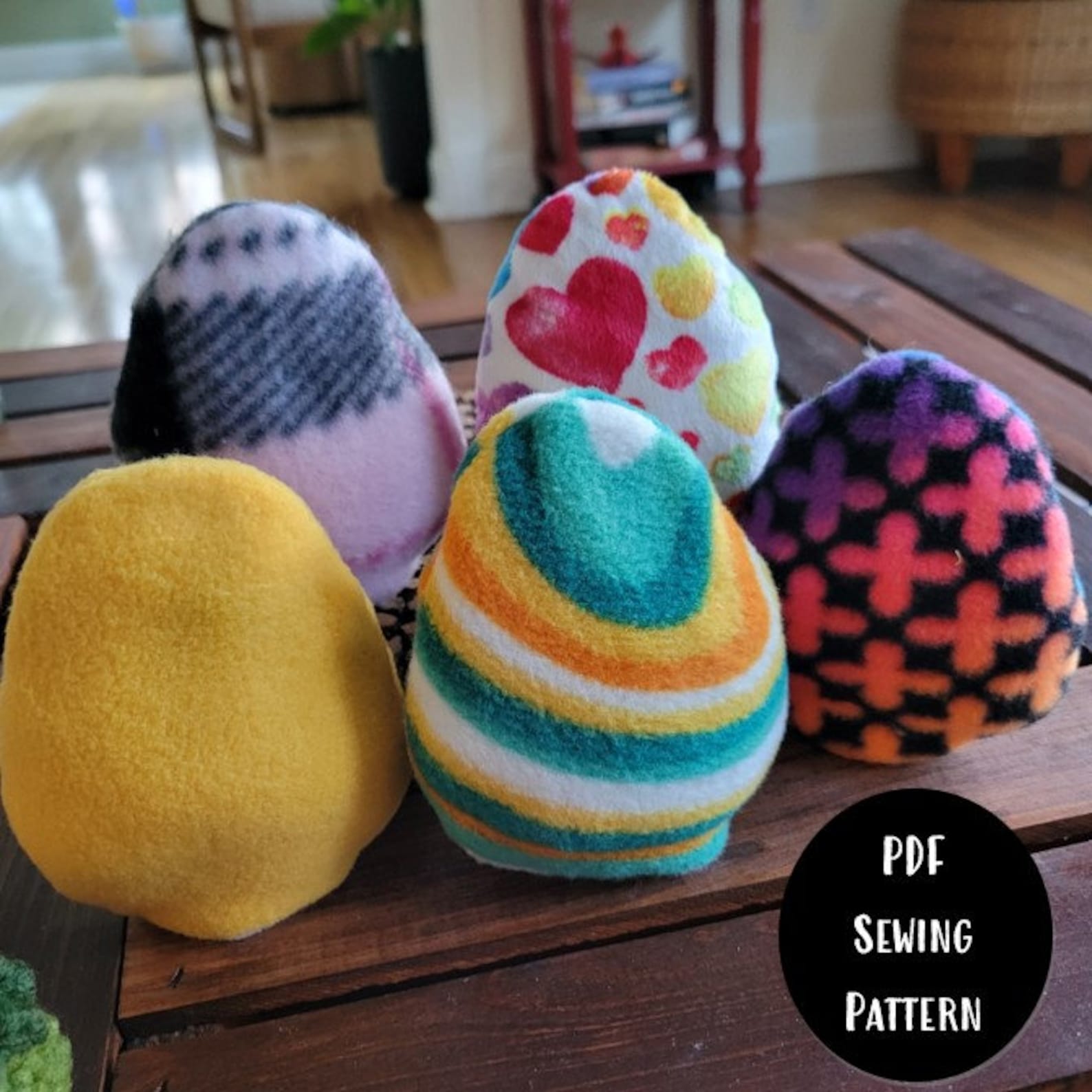 Reversible Egg Bird Squish, Fun Easy Beginner Sewing Pattern, DIY ...