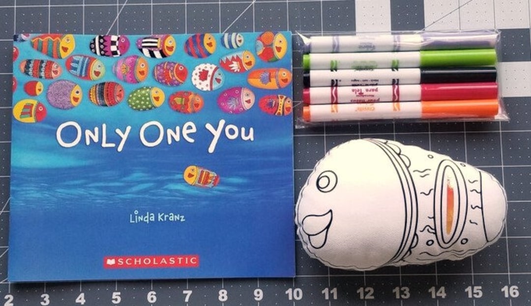 Only One You Fish Activity Kit, Color Your Own Craft, Bookish Gift for ...