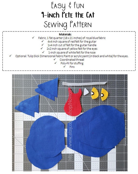 Cat Sewing Pattern Template