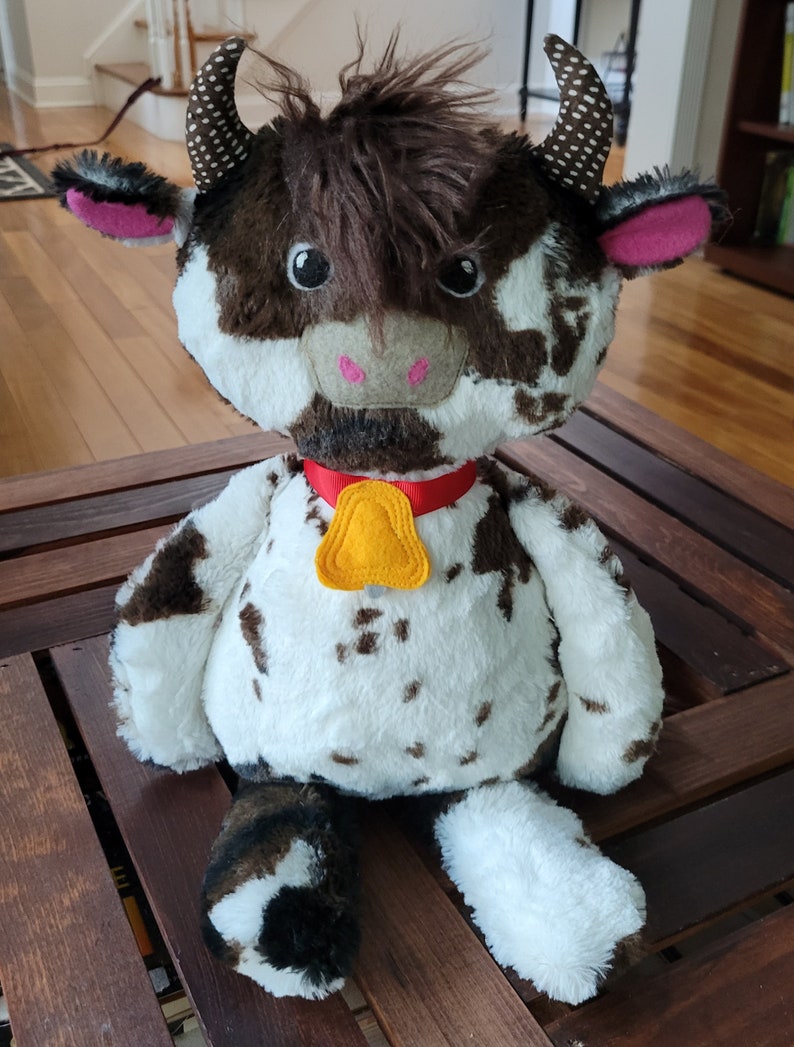 Huggable Highland Cow Sewing Pattern 20-inch Soft Friend DIY - Etsy