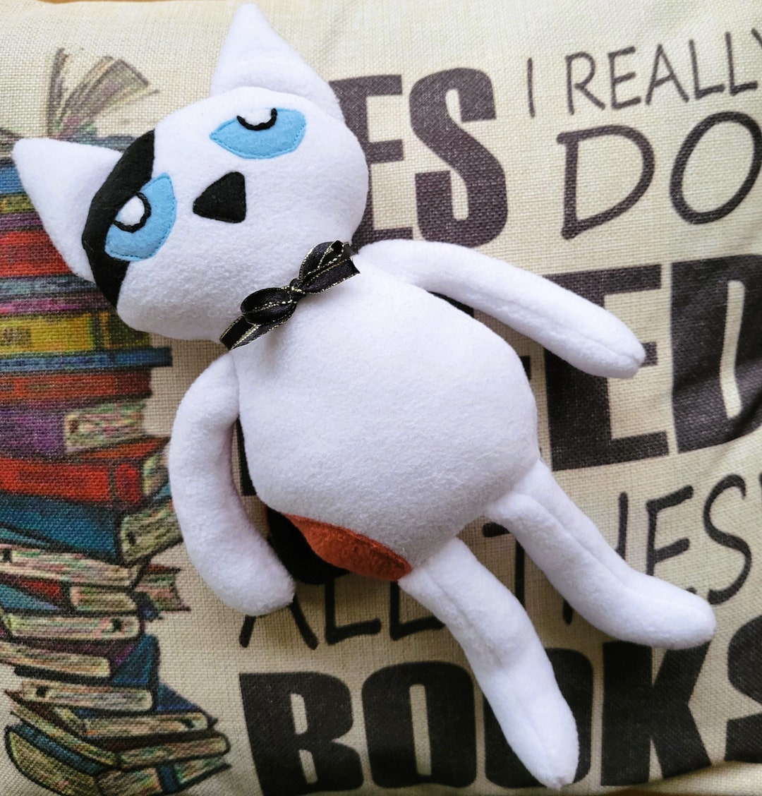 Dapper Calico Cat Plush, 12-inch Rag Doll Kitten, Kawaii Kitty Stuffed ...