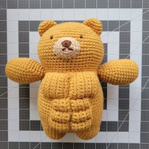 Buff Teddy Bear Crochet Pattern, Easy & Fun Instructions for Beginners ...