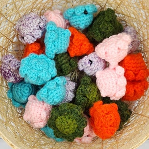 Mini Pacman Ghost Octopus Crochet Stuffed Mini Plush Toy, Crochet ...
