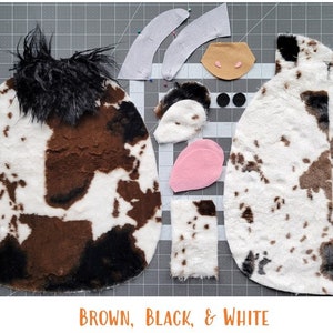 Precut DIY 18-inch Highland Cow Sewing Kit, Scottish Cow, Sew Your Own ...