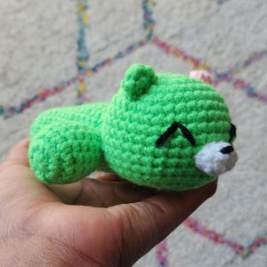 Baby Zombie Crochet Plushie Toy, Mini Amigurumi Soft Kawaii Animal ...