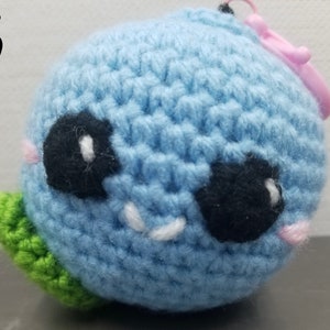 Crochet Blueberry Keychain Stuffies, Amigurumi Blueberry Stress Ball ...