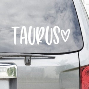 Taurus Vinyl Car Decal / Taurus Sticker / Taurus Gift / | Etsy