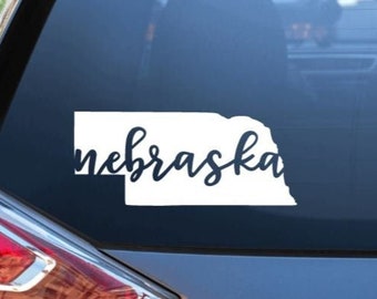 Nebraska NE Oval Vinyl Decal Sticker - Etsy