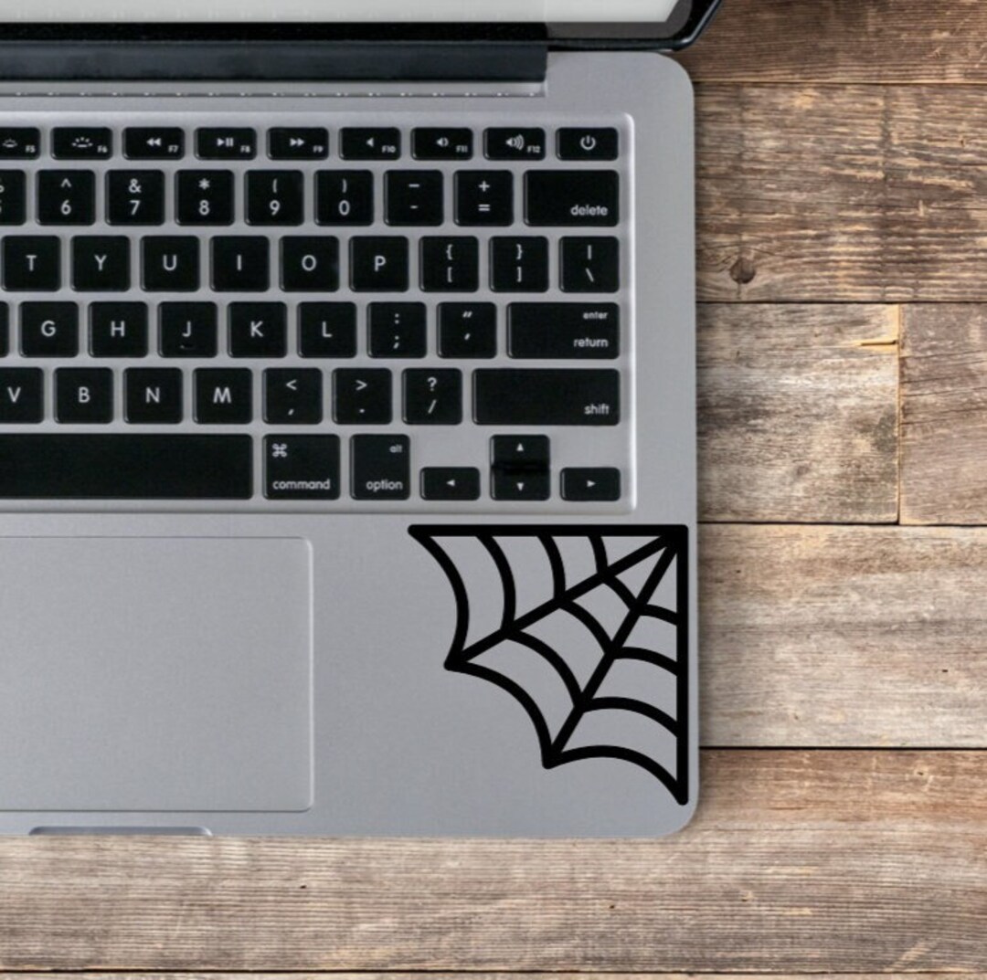 Spider Web Laptop Vinyl Decal / Halloween Laptop Decal / Spider Web ...