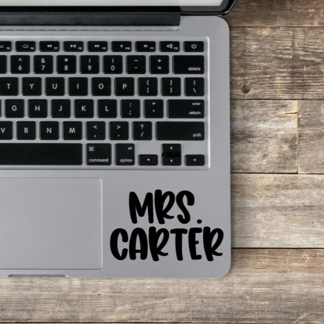 Custom Last Name Laptop Decal / Last Name Laptop Sticker / - Etsy Australia