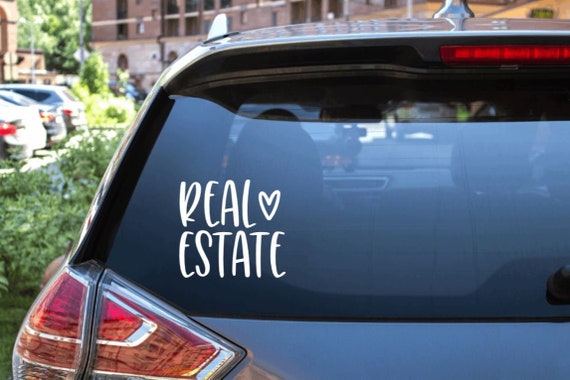 Realtor Vinyl Car Decal / Realtor Sticker / Real Estate Agent | Etsy