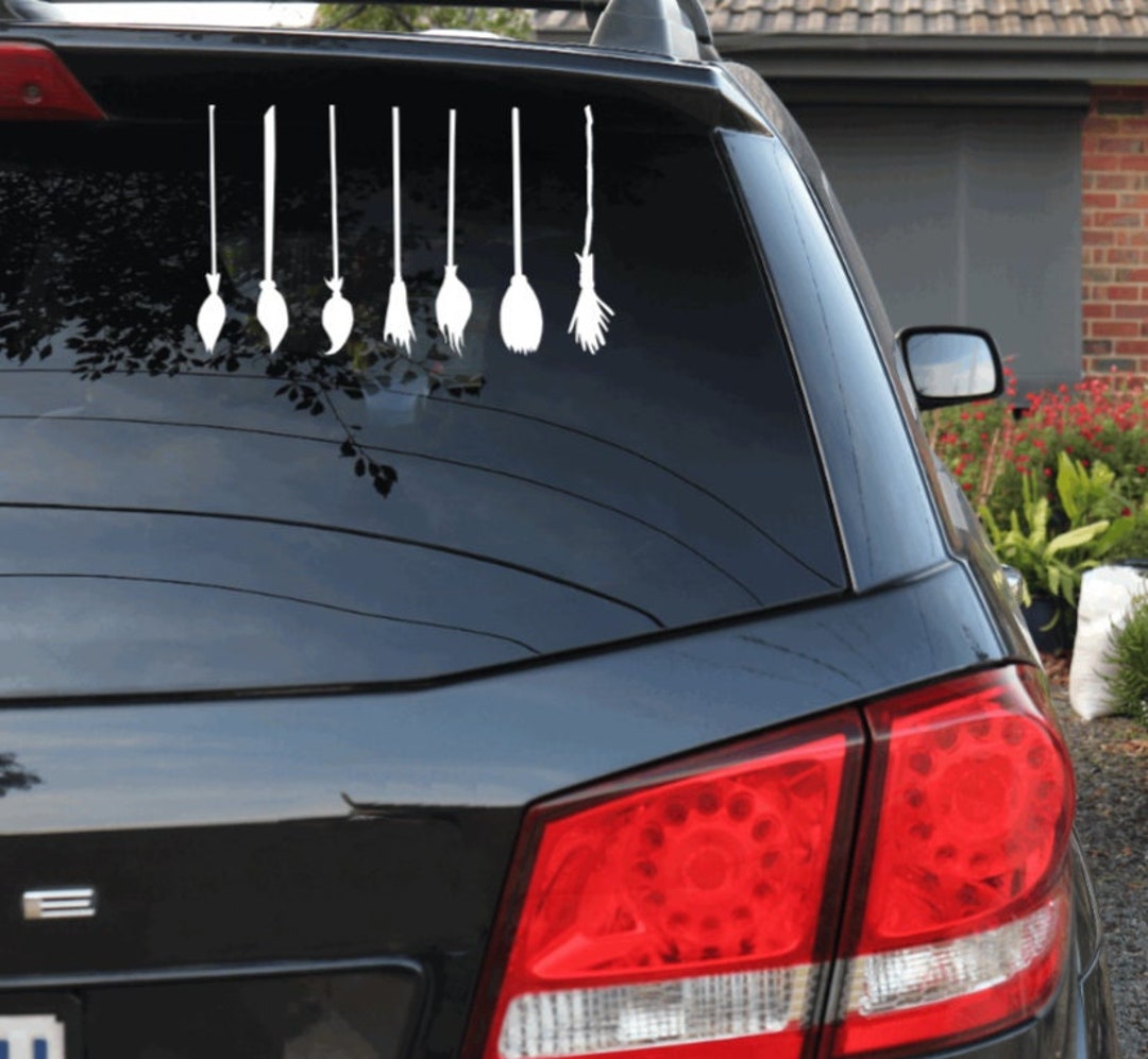 Broomstick Car Decal / Broomstick Window Sticker / Witch Broomstick ...