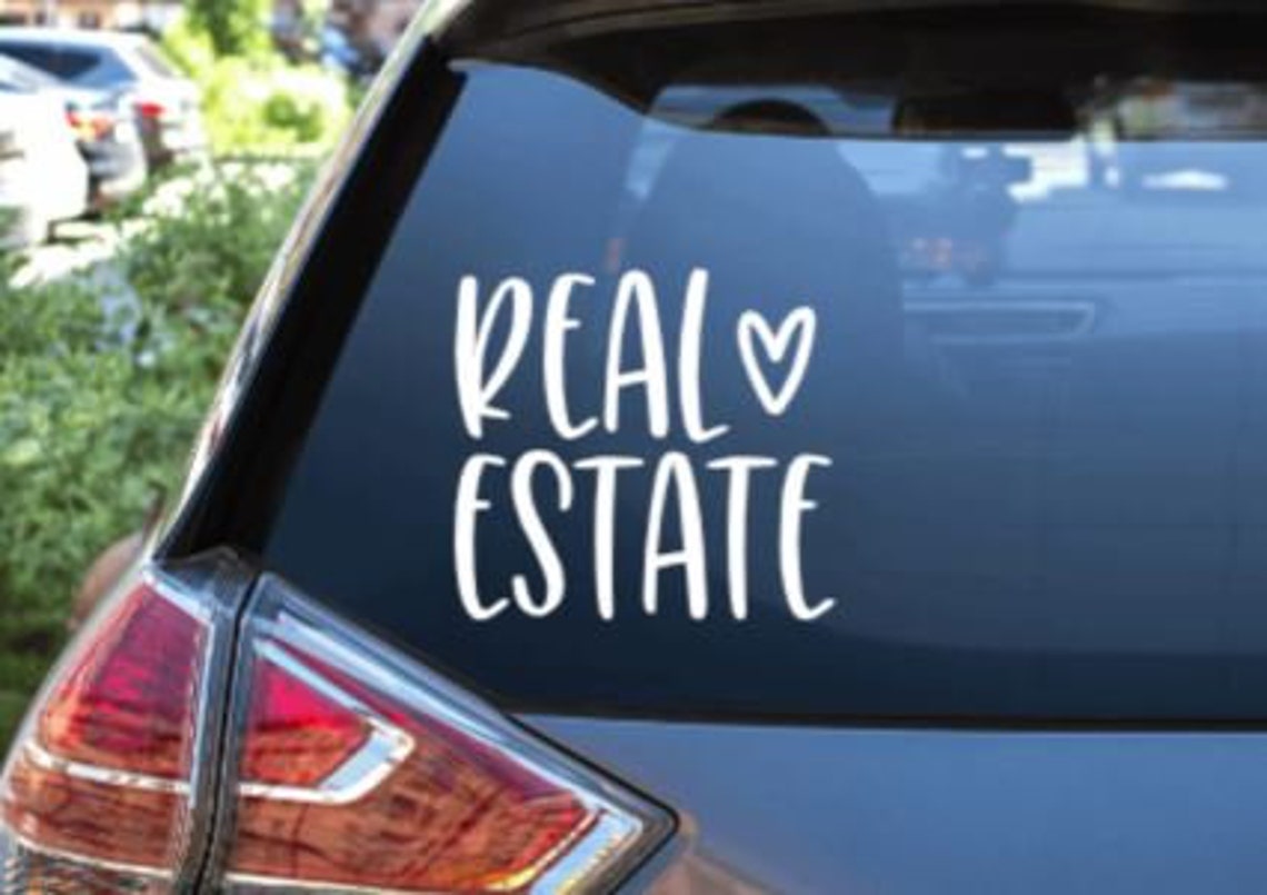 Realtor Vinyl Car Decal / Realtor Sticker / Real Estate Agent | Etsy