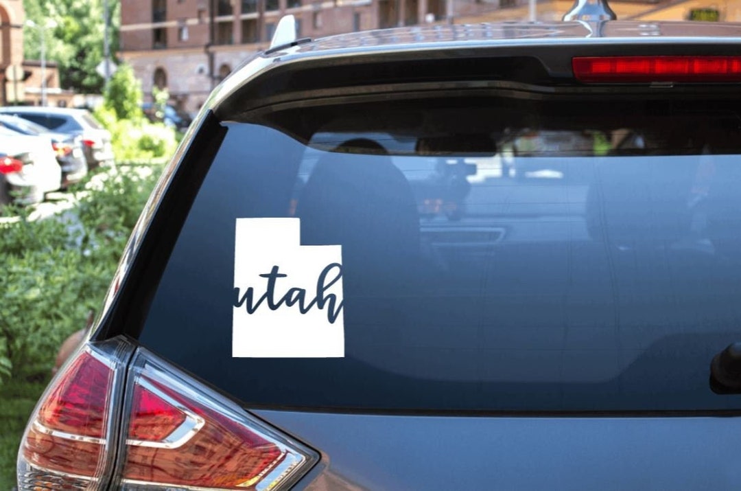 Utah Car Decal / Utah Car Sticker / Window Sticker / Car Vinyl Decal ...