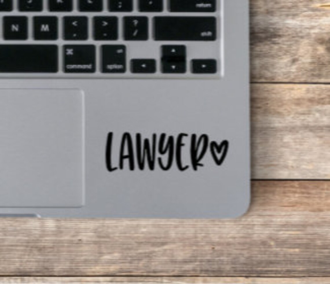 Lawyer Laptop Vinyl Decal / Lawyer Sticker / Lawyer Life / | Etsy