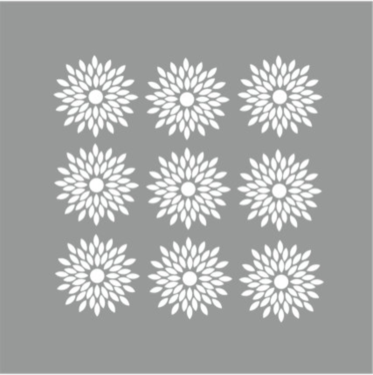 Small Flower Vinyl Decal Set of 9 / Flower Wall Sticker / | Etsy