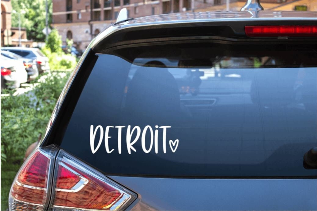 Detroit Car Decal / Detroit Car Sticker / Window Sticker / - Etsy UK
