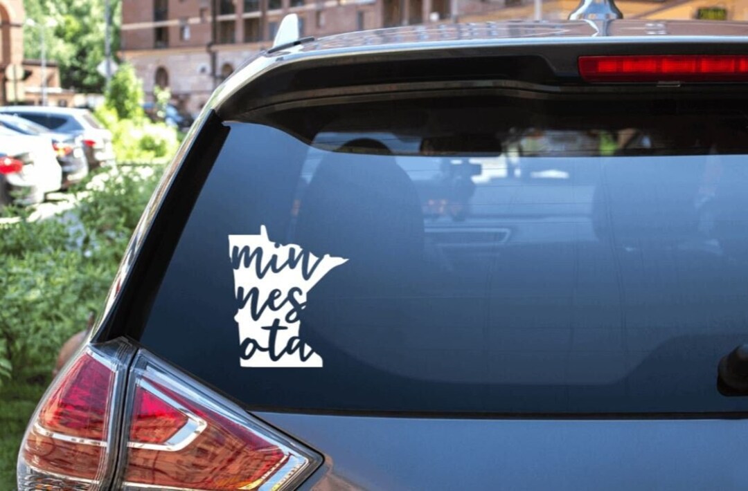 Minnesota Car Decal / Minnesota Car Sticker / Vinyl Decal / Minnesota ...