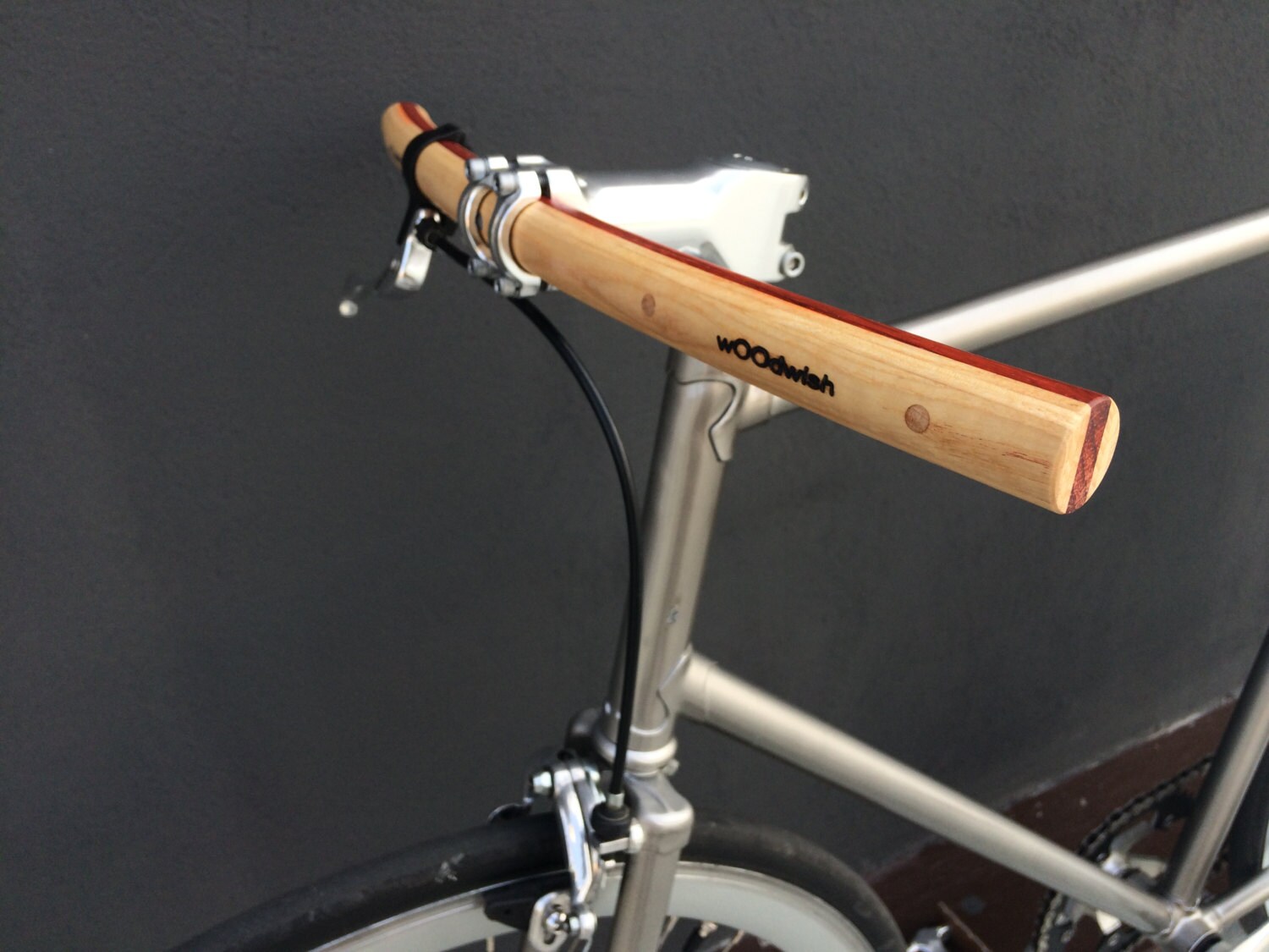 Padauk and Ash Wood Curved Bicycle Handlebar - Etsy