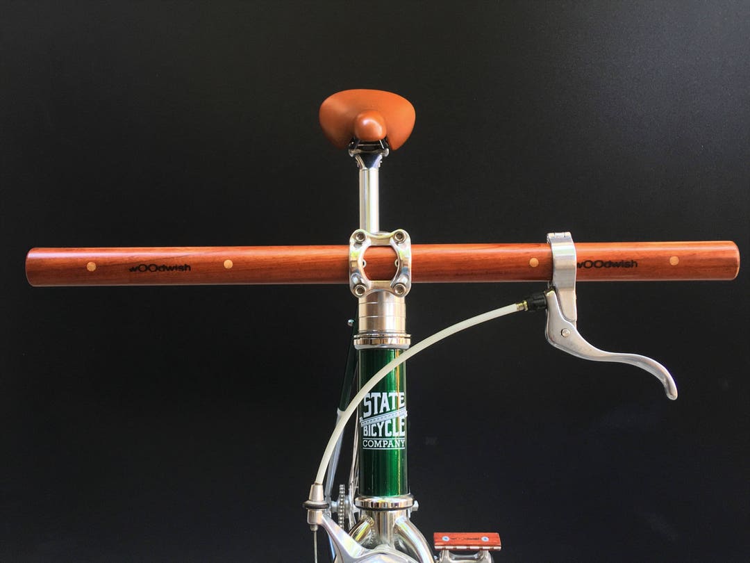 Bubinga and Ash Wood Straight Bicycle Handlebar - Etsy