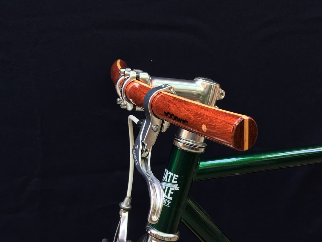 Bubinga and Ash Wood Curved Bicycle Handlebar - Etsy