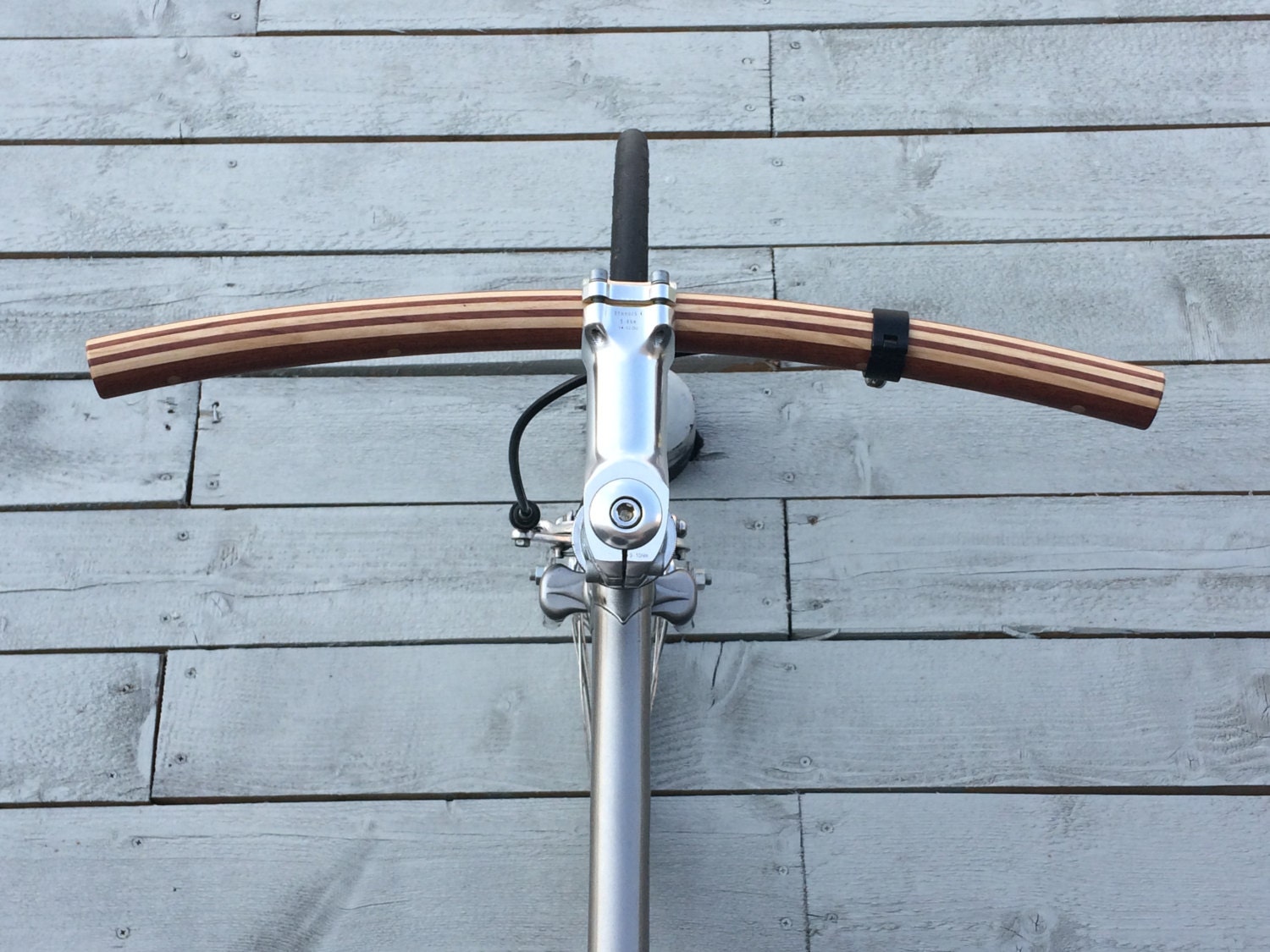Bubinga and Ash Wood Curved Bicycle Handlebar - Etsy