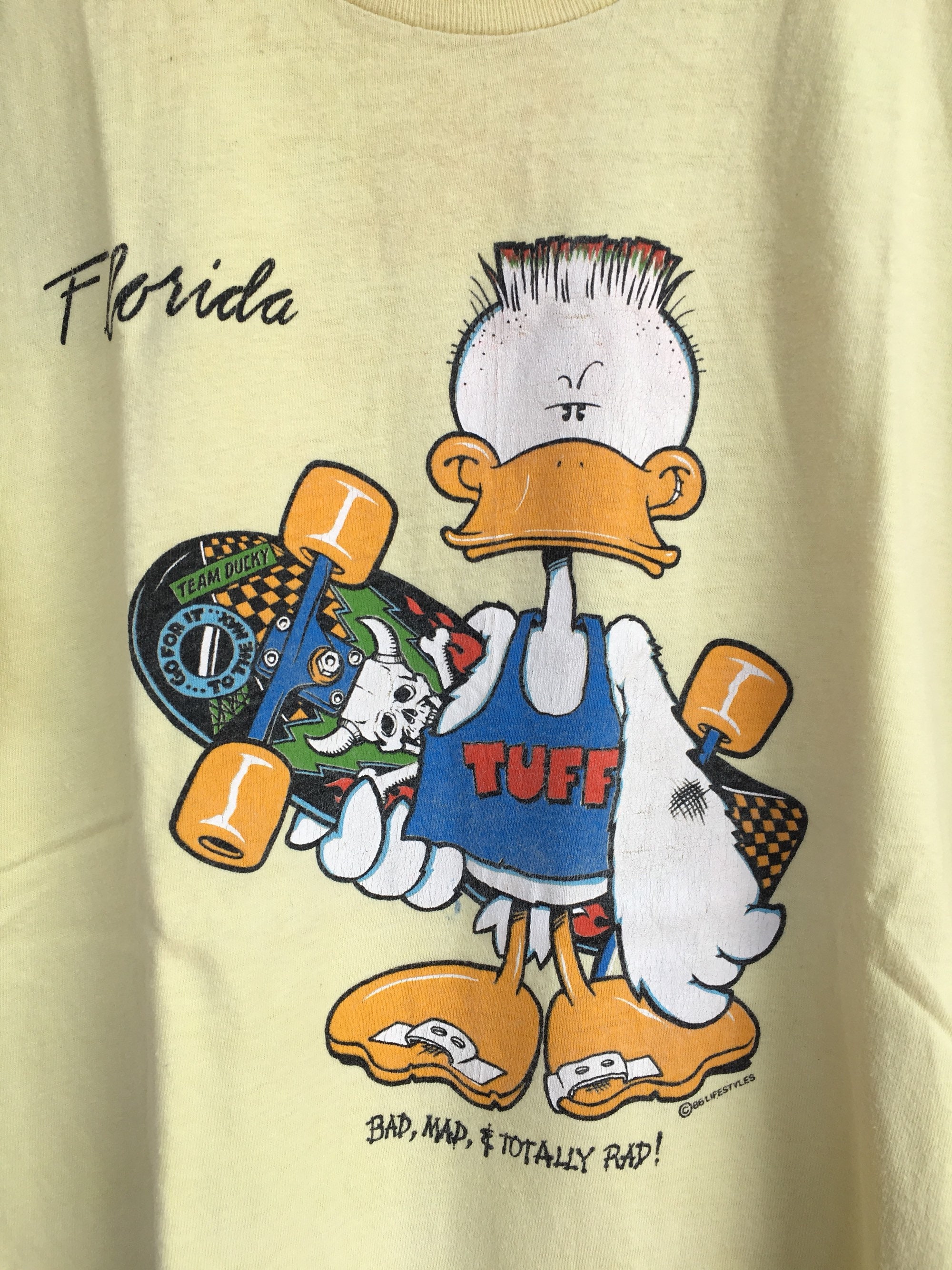 Vintage 80s Skateboard Team Ducky Lifestyle Skate Powell Vintage 80s Skateboard Team Ducky Lifestyle Skate Powell