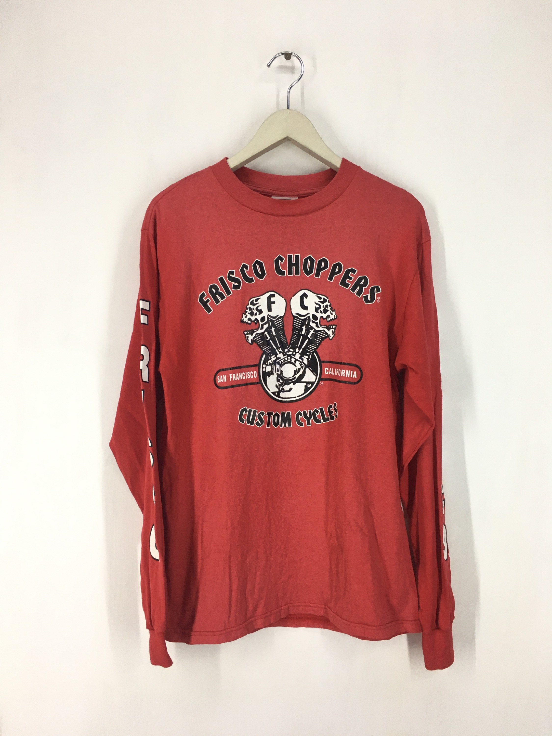 Vintage 90s Frisco Choppers Custom Cycles Long Sleeve T Vintage 90s Frisco Choppers Custom Cycles Long Sleeve T