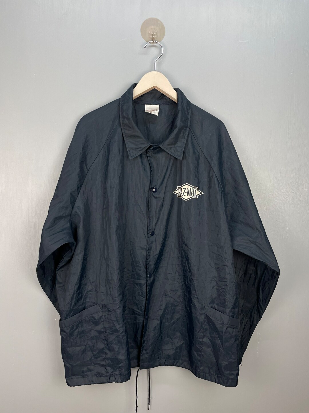 Vintage HAZ-MAT Biohazard Coach Jacket Windbreaker XXL - Etsy