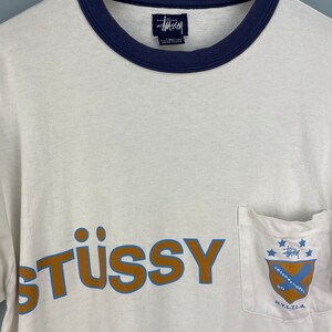 Vintage 90s Stussy International NYLTLA Ringer Pocket Tee - Etsy