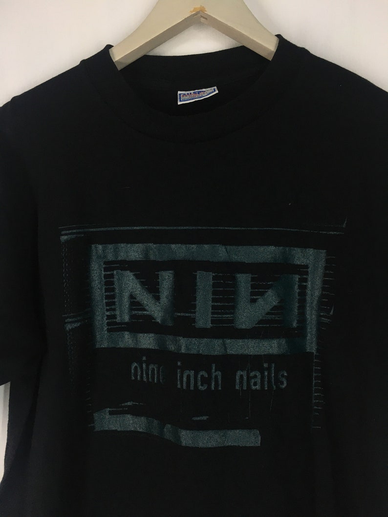 Vintage 90s NIN Nine Inch Nails Nothing Band T Shirt Rap Tee Promo ...