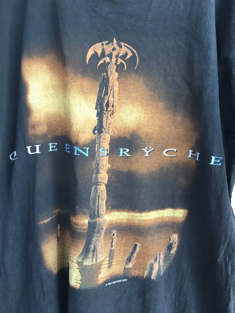 Vintage 90s Queensrÿche Heavy Metal Tri-ryche Corp Love Hate and ...