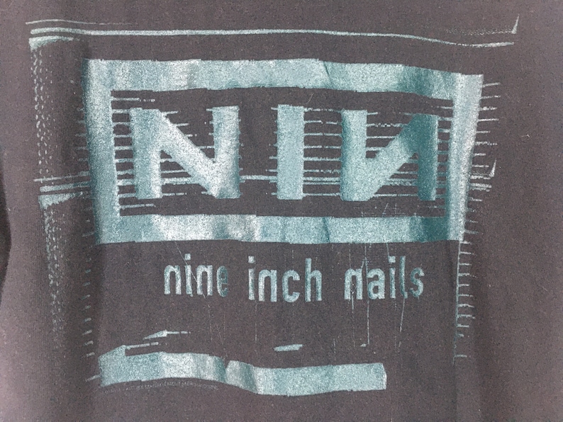 Vintage 90s NIN Nine Inch Nails Nothing Band T Shirt Rap Tee Promo ...