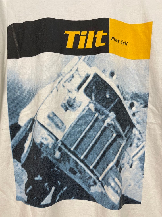 Vintage 90s Tilt play cell punk band promo t shirt XL - Gem