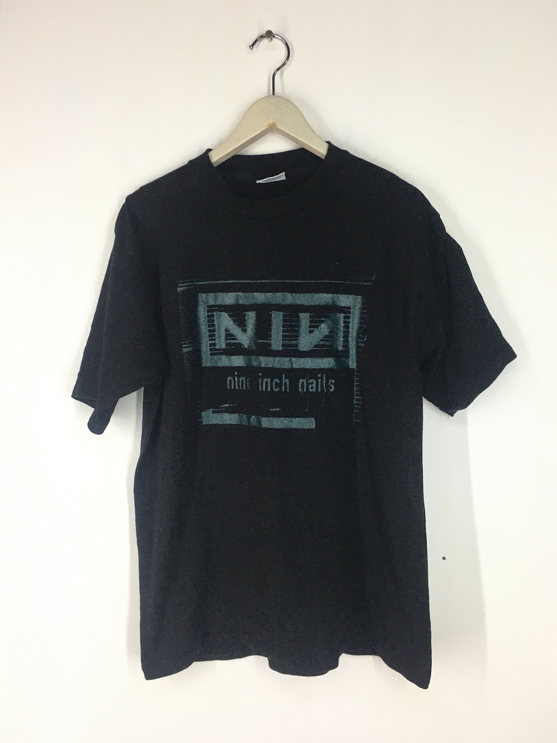 Vintage 90s NIN Nine Inch Nails Nothing Band T Shirt Rap Tee Promo ...