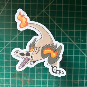 Velociraptor & Protoceratops Fakemon Vinyl Stickers - Etsy